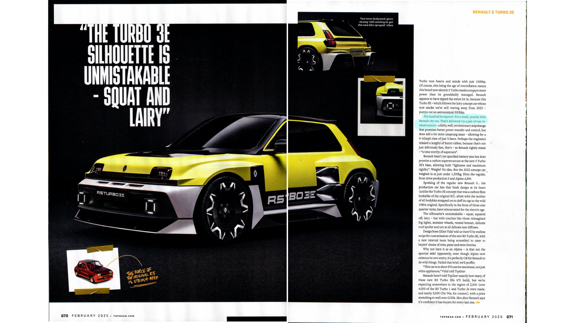 Renault officially announces their R5 T3E, with in-wheel motors ...